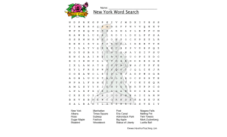 New Jersey Word Search Worksheet by Teach Simple