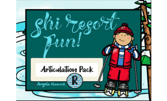 NO PRINT Ski Resort Articulation Pack - L Edition for Distance Learning ...