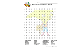 North Carolina Worksheet by Teach Simple
