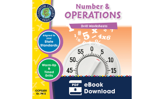 Number & Operations - Drill Sheets Vol. 1 Gr. PK-2 by Teach Simple
