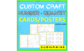 Number Quantity Custom Cards | Color Trace Dot BUNDLE by Teach Simple