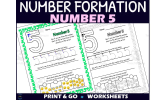 Number Formation Practice Worksheets - Learning to Write Number 2 by ...