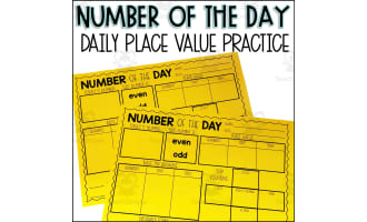 Number of the Day - 2 Digit Place Value by Teach Simple