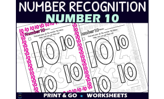 Find the Number that Makes 10 Worksheet by Teach Simple