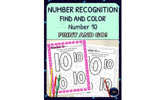 Number Recognition Worksheets - Number 6 - Find and Color Activities ...