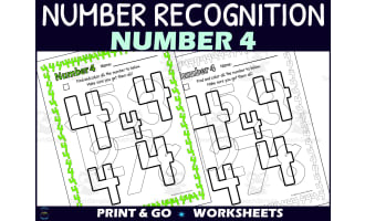 Number Recognition Worksheets - Number 6 - Find and Color Activities ...