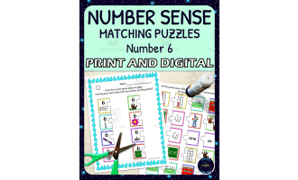 Number Sense Matching Puzzles for Number 10 by Teach Simple