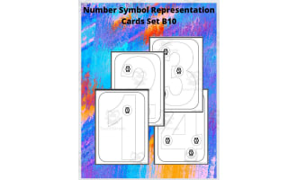 Number Symbol Representation Cards Set C4 by Teach Simple