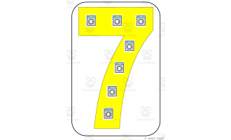 Number Symbol Representation Cards Set G1 by Teach Simple