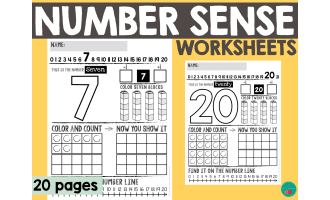 Number Talks: All about numbers 1-20 by Teach Simple