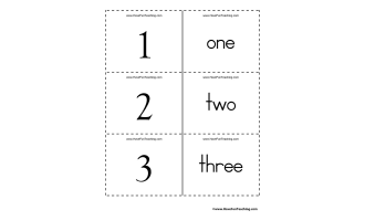 Numbers 0 to 50 with Words in Color Flash Cards by Teach Simple