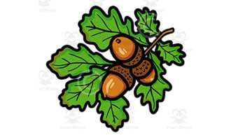 Mushroom autumn clipart-Autumn graphics illustration by Teach Simple