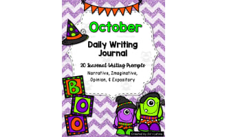 April Daily Writing Journal by Teach Simple