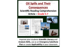 Oil Spills Reading Comprehension Article by Teach Simple