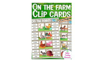 Flash Cards: On the Farm by Teach Simple