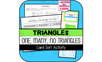 Characteristics of Triangles + One Unique, Many, No Triangles NOTES ...