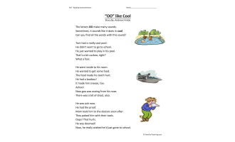 OO Like Book Reading Comprehension Worksheet by Teach Simple