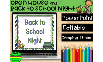 Open House / Back to School PowerPoint for Teachers: SAFARI Theme by ...