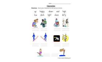Synonyms Word Bank Worksheet by Teach Simple