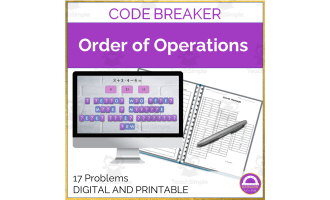 Order of Operations Break the Code Activity by Teach Simple