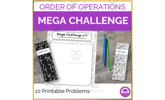 Earth Day Order of Operations Pixel Art Activity by Teach Simple