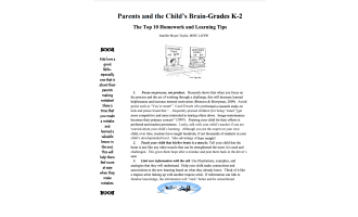Parent Handout About The Adolescent Brain (Grades 6-8) by Teach Simple
