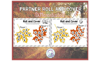 Roll and Rake Counting Activity | Differentiated Math Printables by ...