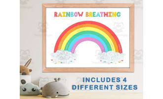 Rainbow Mindful Breathing Activity Poster Great for Classroom Decor and ...
