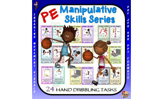 PE Manipulative Skills Series: Rolling + Twirling Task Cards by Teach ...