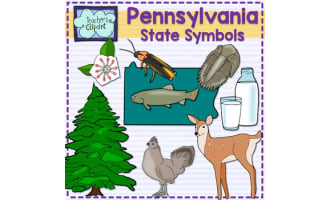 Maine State Symbols Clip Art by Teach Simple
