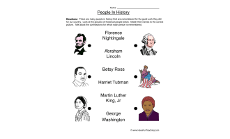 Events in US History Worksheet by Teach Simple