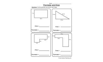 Solving Perimeter Word Problems Worksheet by Teach Simple