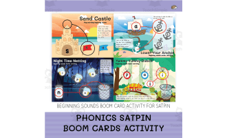 Phonics SATPIN worksheets by Teach Simple