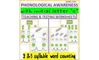 PHONOLOGICAL AWARENESS| 2&3 syllable word counting| initial letter “f ...