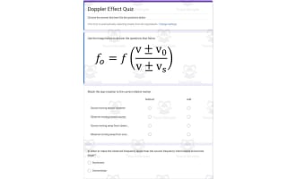 Physics Google Form Test: Index of Refraction by Teach Simple