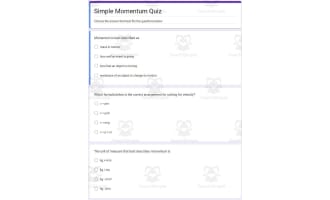 Physics Google Form Test: Energy and Power by Teach Simple