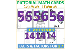 Multiplication Repeated Addition Mini Cards x7 by Teach Simple