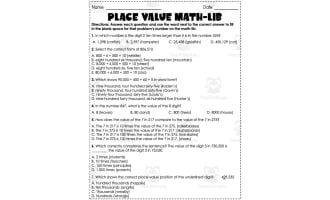 Ratios Math Mad Lib Activity by Teach Simple