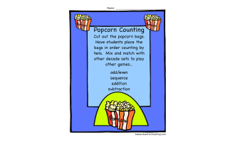 Popcorn Mental Math Activity by Teach Simple
