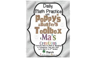 Poppy & Ma's April Daily Math Practice by Teach Simple