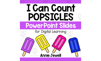 PowerPoint Slides – Digital Counting Task Cards – Frogs by Teach Simple