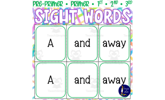 Pre-Primer Sight Words Flashcards by Teach Simple