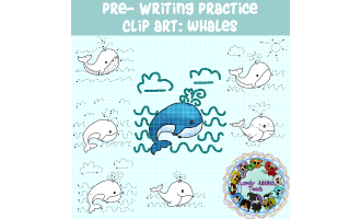 Pre-Writing Practice Clip Art Bundle: Halloween by Teach Simple