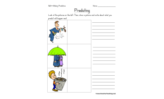 Making Predictions Graphic Organizer Worksheet by Teach Simple