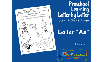 Preschool Letter by Letter: Letter E - Long & Short Vowel Sounds by ...