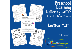 Letter I Handwriting Practice Worksheet by Teach Simple