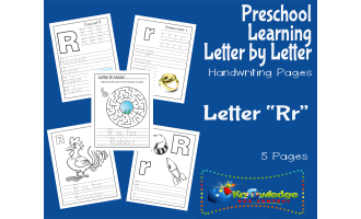Letter R Handwriting Practice Worksheet by Teach Simple