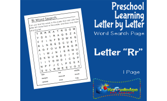 Letter R Tracing Worksheet by Teach Simple