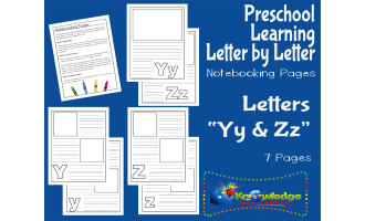 Preschool Letter by Letter: Letters Y & Z - Handwriting by Teach Simple