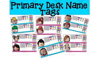 Editable Student Desk Name Tags by Teach Simple